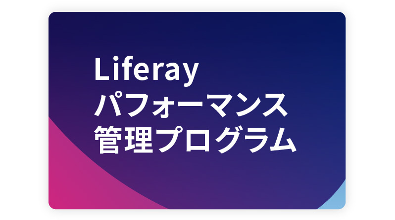 [ライフレイグローバルサービス] Liferay パフォーマンス管理プログラム - Liferay